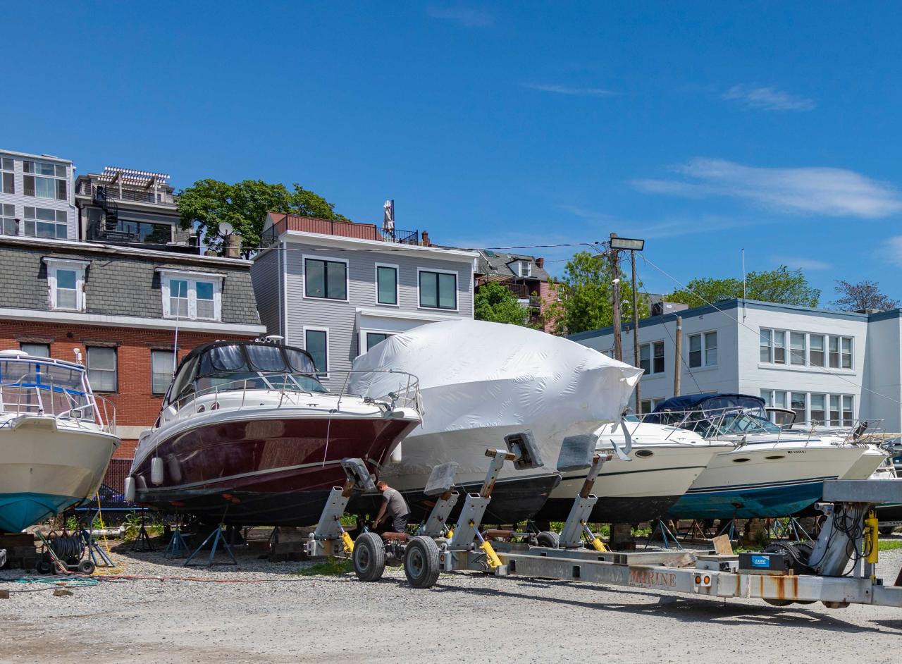 Boatyard Storage | Boston Harbor Shipyard & Marina